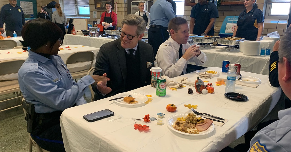 An early Thanksgiving dinner for Philadelphia first responders, served ...